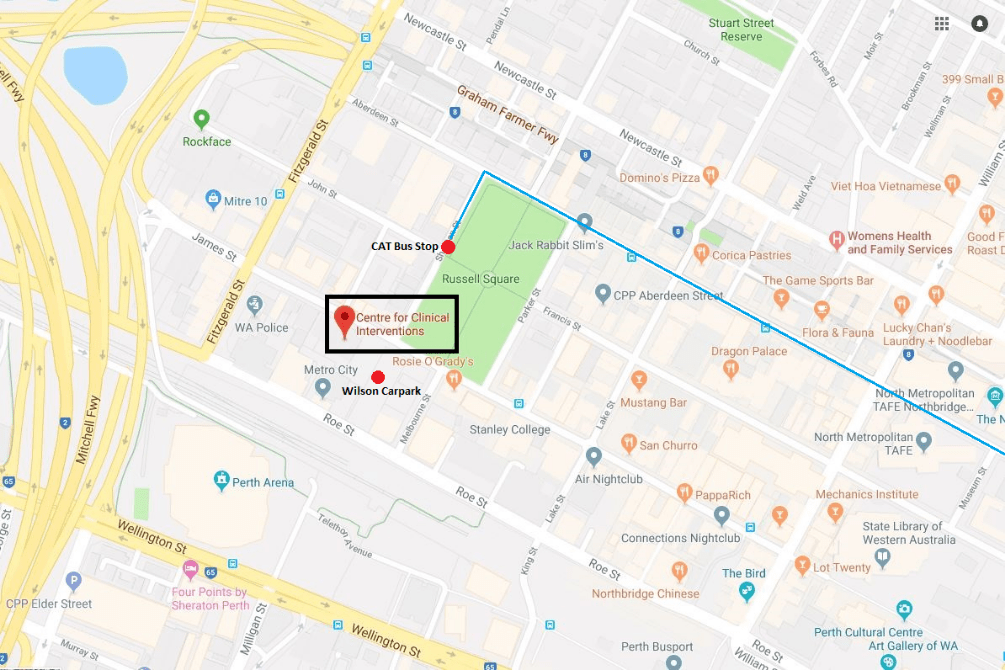 Centre for Clinical Interventions (CCI) - Location & Map